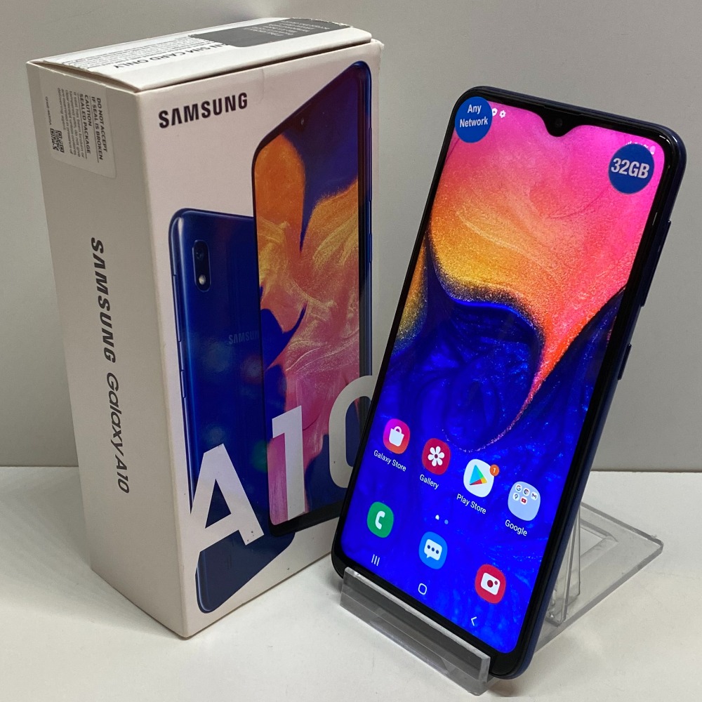 Pre-owned Samsung Galaxy A10 Unlocked 32GB Dual SIM in Blue Model SM ...